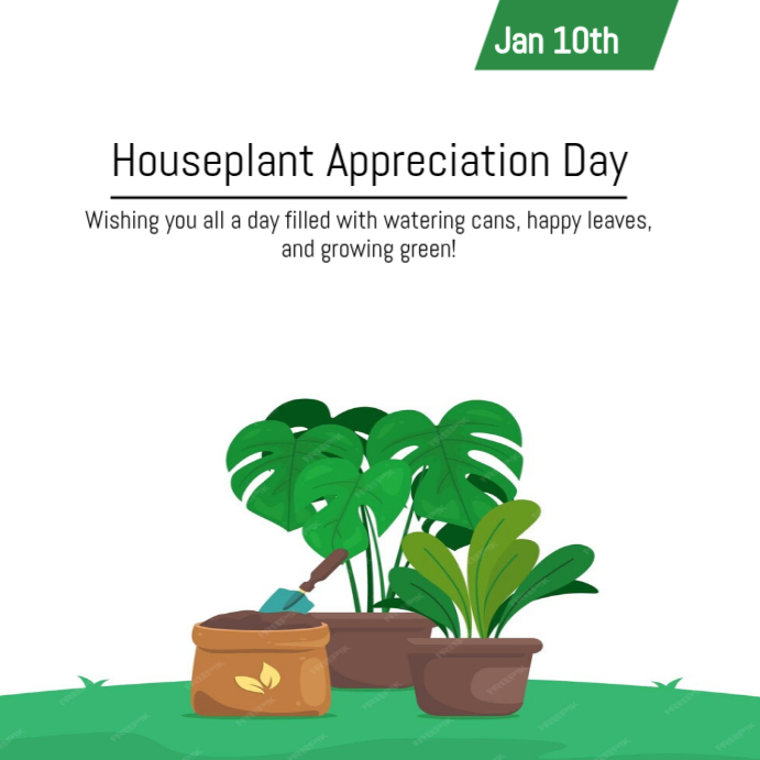 Copy of houseplant appreciation day | PosterMyWall