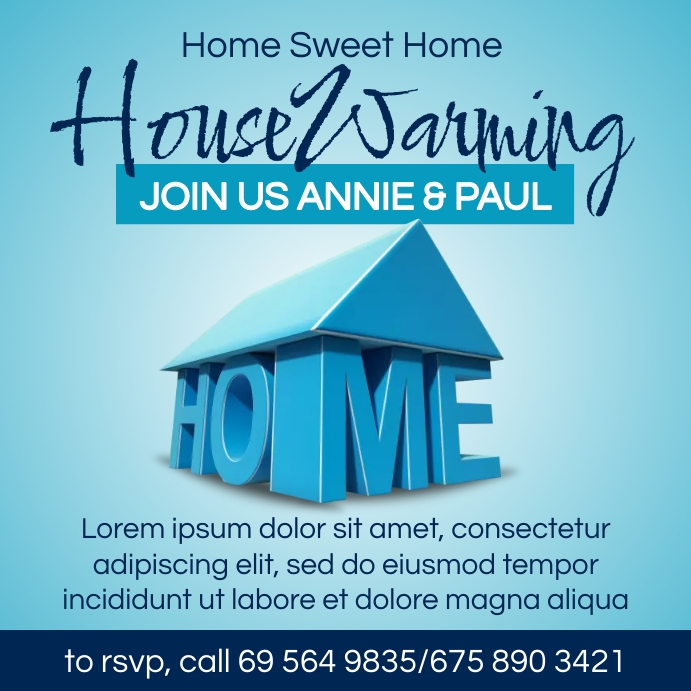 Housewarming Template | PosterMyWall