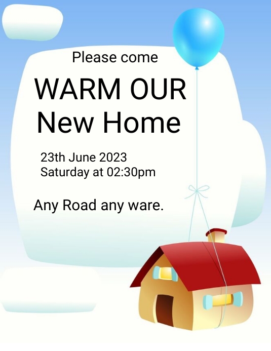 Housewarming Flyer, Housewarming Poster, Hou Template | PosterMyWall