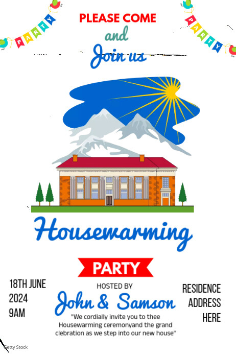 Housewarming party Template | PosterMyWall