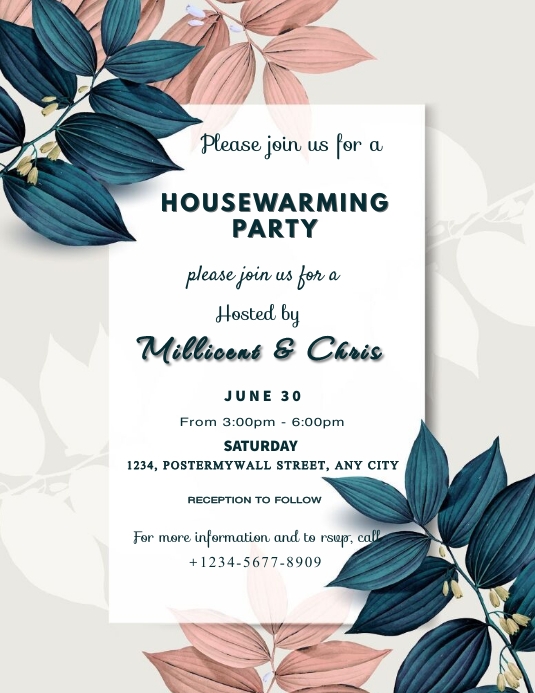 Housewarming Party Social media post Template | PosterMyWall