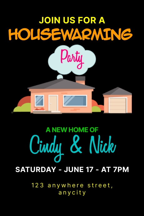 Housewarming Poster Template | PosterMyWall