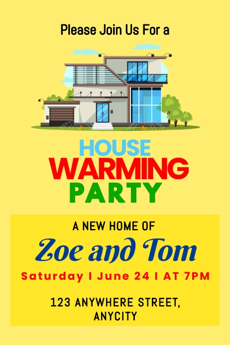 Housewarming Poster Template | PosterMyWall
