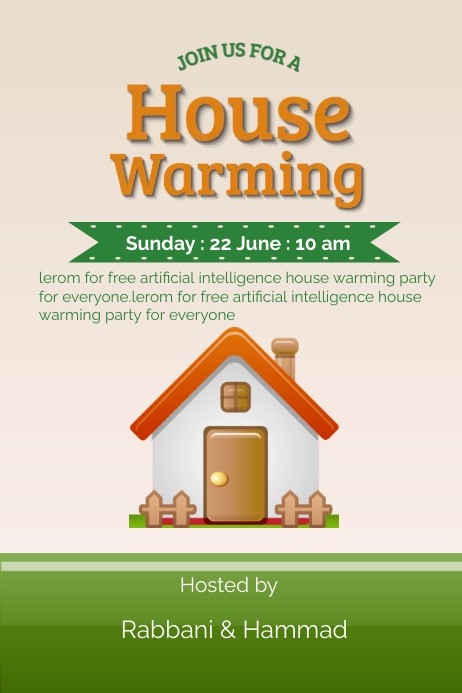 Housewarming poster Template | PosterMyWall
