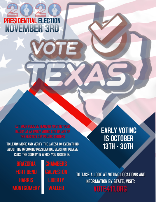 Houston Election Flyer Template | PosterMyWall