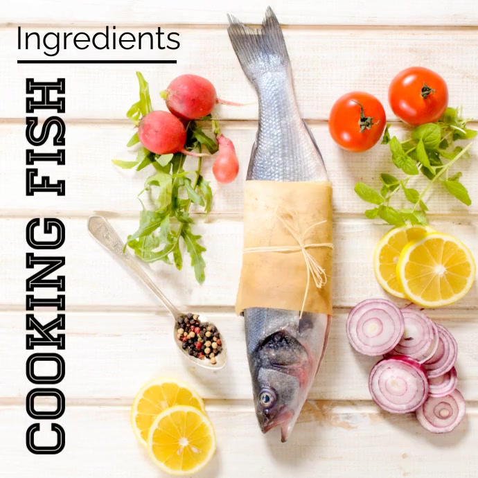 how to cook fish at home video Template | PosterMyWall