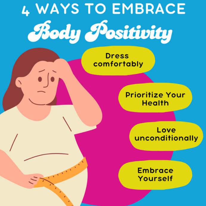 How to Embrace Body Positivity Template | PosterMyWall