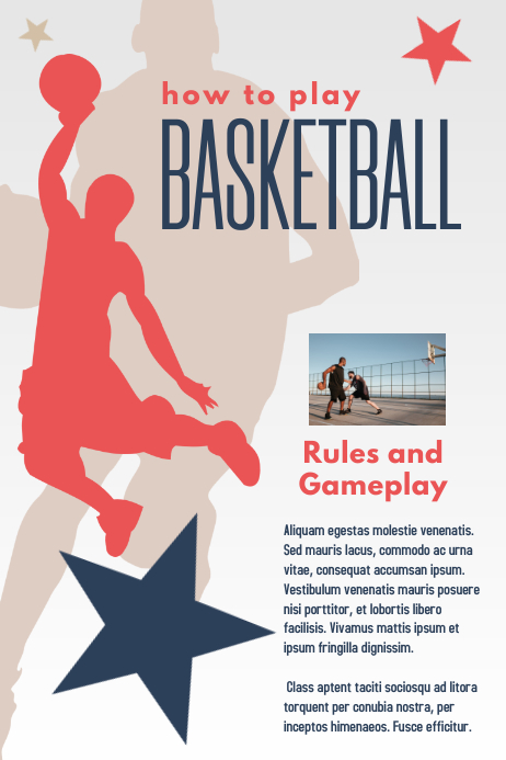 How To Play Basketball Template | PosterMyWall