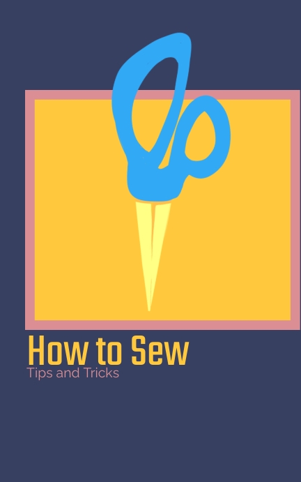 How to sew book cover design Template | PosterMyWall