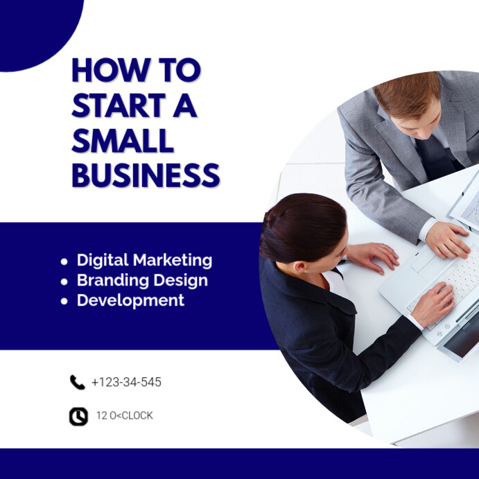 Copy of How to start small businees instagram post | PosterMyWall