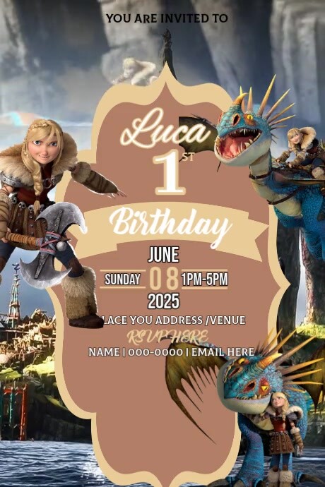 how to train your dragon Template | PosterMyWall