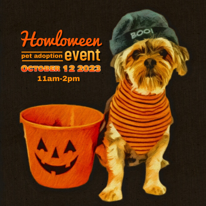 Howloween pet event instagram template | PosterMyWall