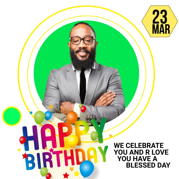 Hqppy birthday Template | PosterMyWall