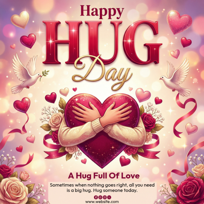 Copy of Hug Day Celebration Instagram Post | PosterMyWall