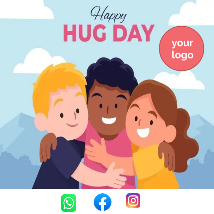 Plantilla de Hug day flyer template | PosterMyWall