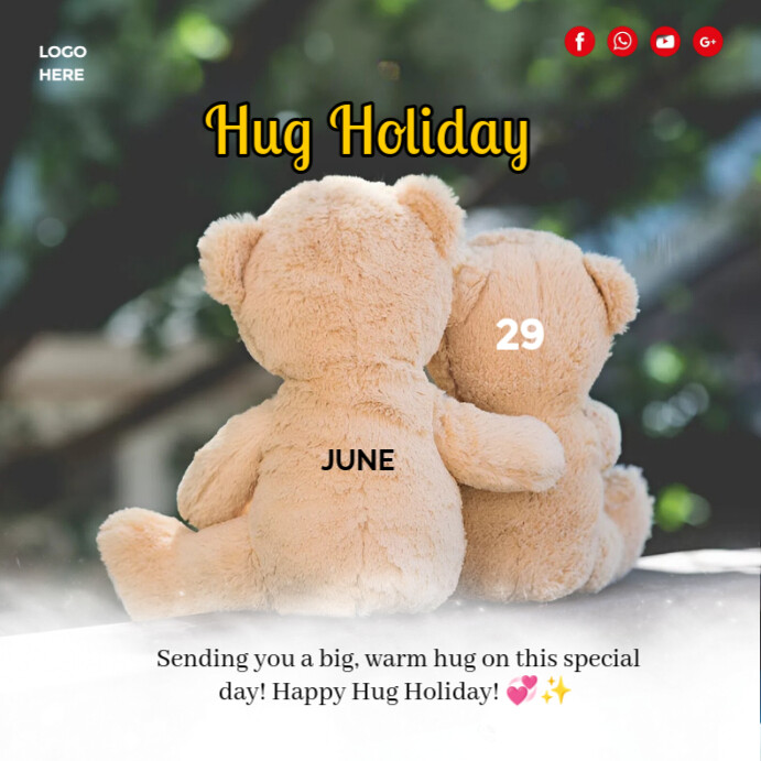 Copy of Hug Holiday | PosterMyWall