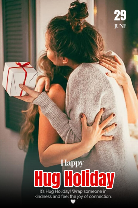 Copy of Hug Holiday | PosterMyWall