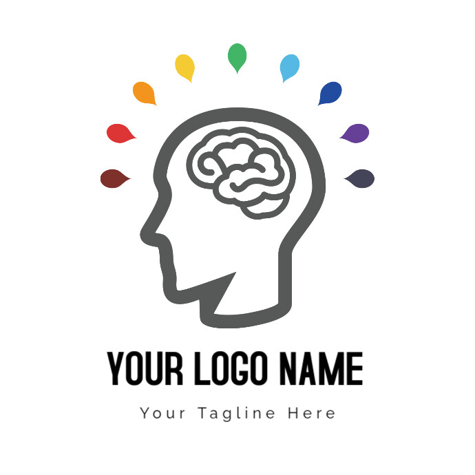 Human Brain Illustration Logo Template | PosterMyWall