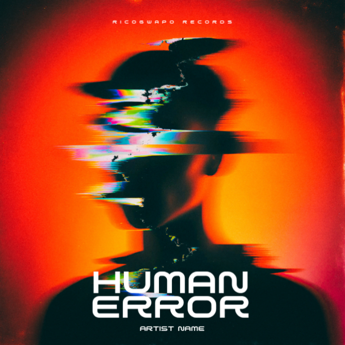 HUMAN ERROR ALBUM ARWORK Template | PosterMyWall
