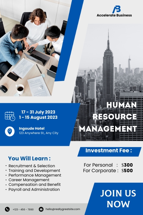 Human Resource Management Instagram Post Template | PosterMyWall
