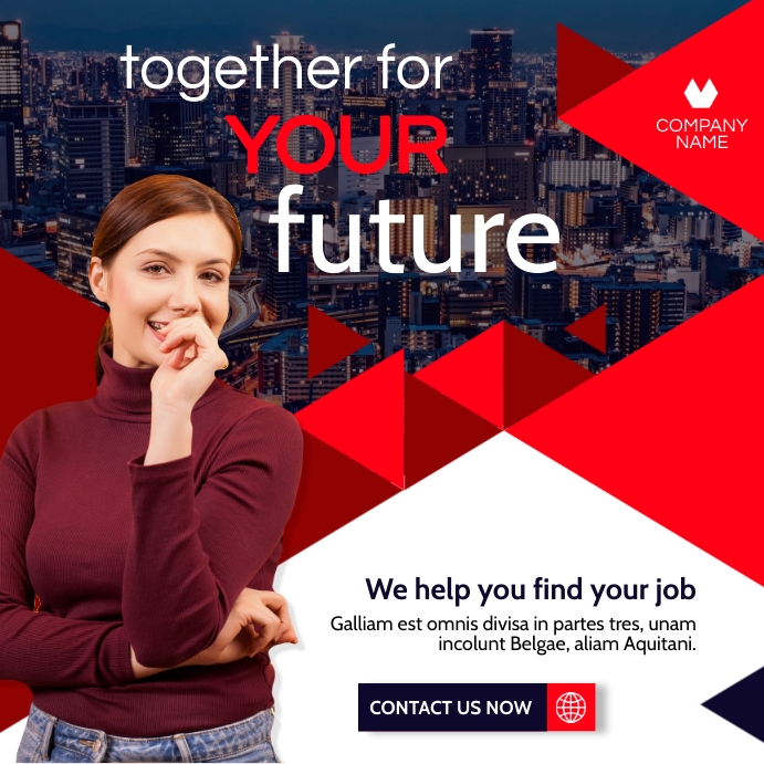 human resources advertising instagram post ba Template | PosterMyWall