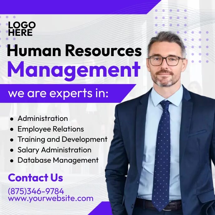 Human Resources Management Template | PosterMyWall