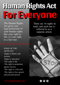 Modern Human Rights Propaganda Poster Template | PosterMyWall