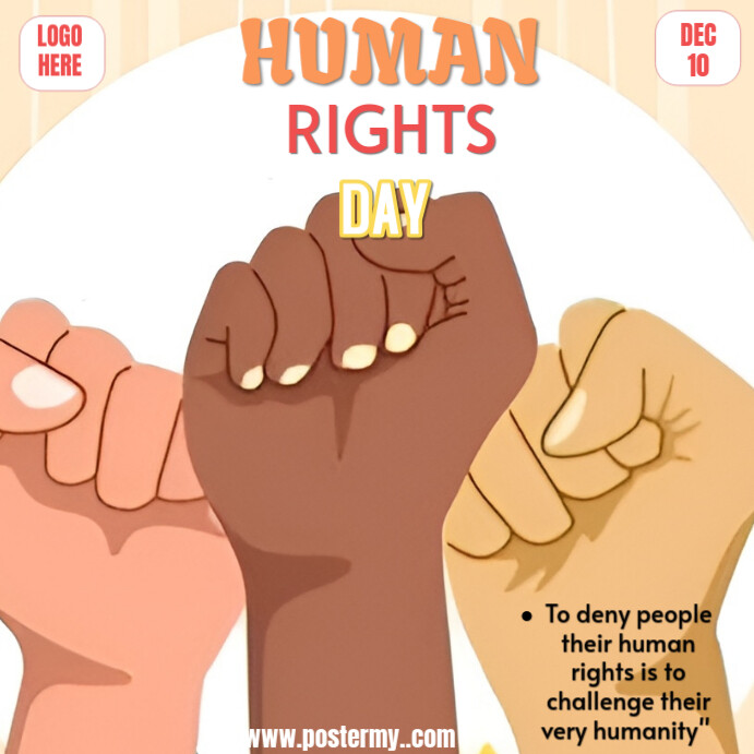 Human rights day Template | PosterMyWall