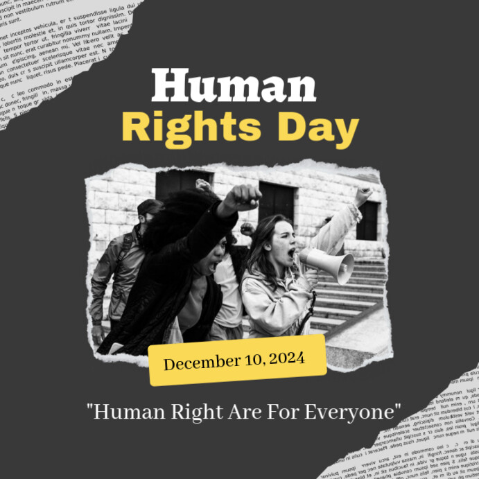 Human rights day Template | PosterMyWall