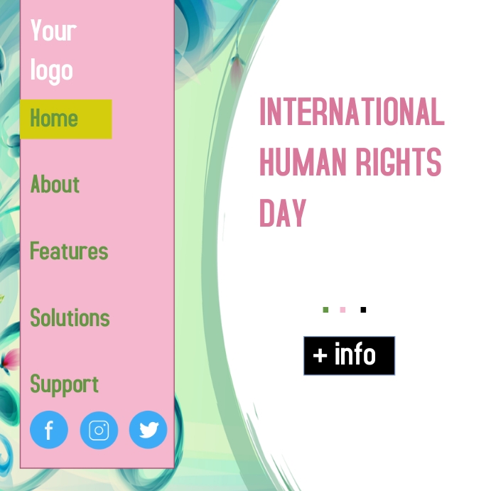 HUMAN RIGHTS DAY Template | PosterMyWall