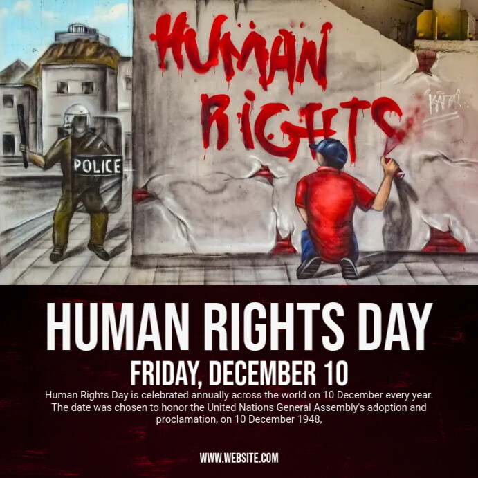 Human Rights Day Template | PosterMyWall