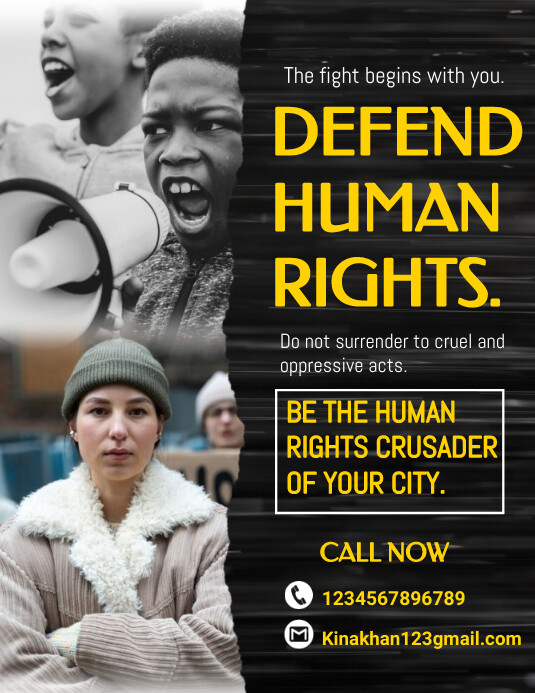 Plantilla de Human Rights Day Flyer,human rights campaign | PosterMyWall