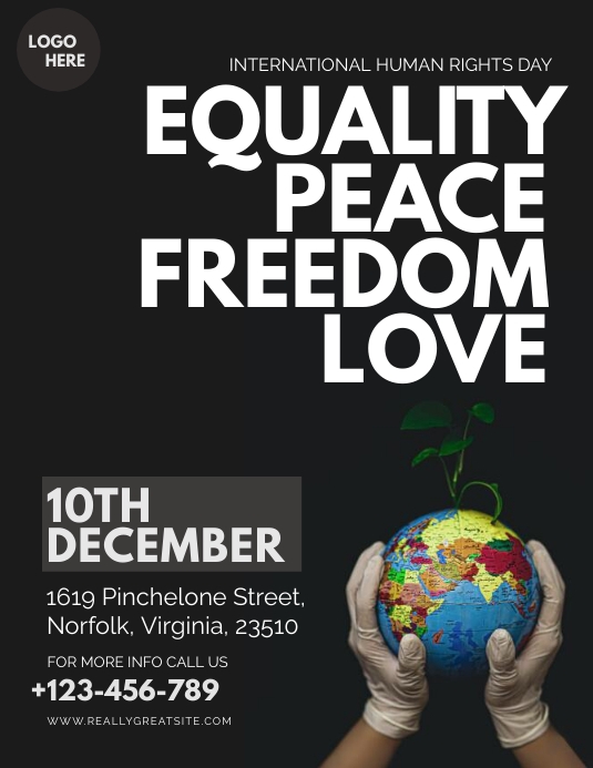 Human Rights Day Flyer Template | PosterMyWall