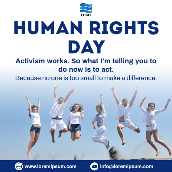 Human rights day instagram flyer Template | PosterMyWall