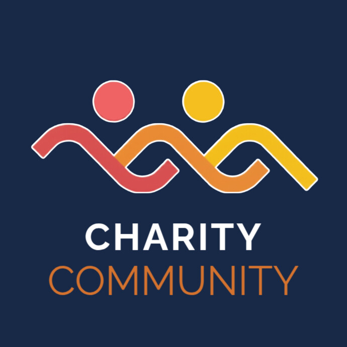 Human Rope Together Strong People Charity Community Logo Design ...