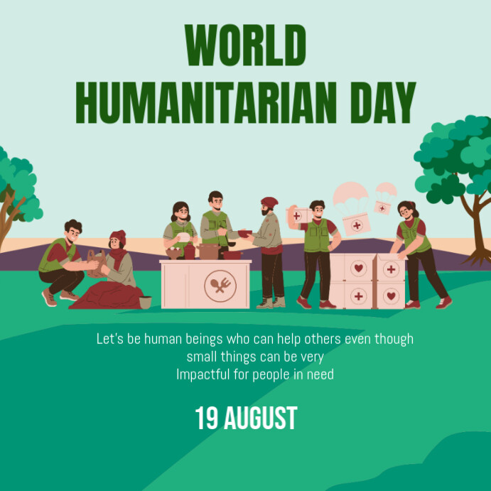 Humanitarian day Template | PosterMyWall