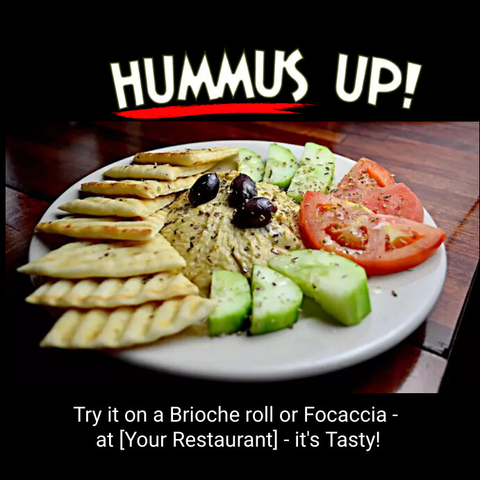 Copy of Hummus Up! | PosterMyWall