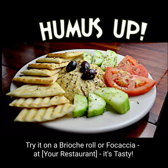 HUMUS UP! Template | PosterMyWall