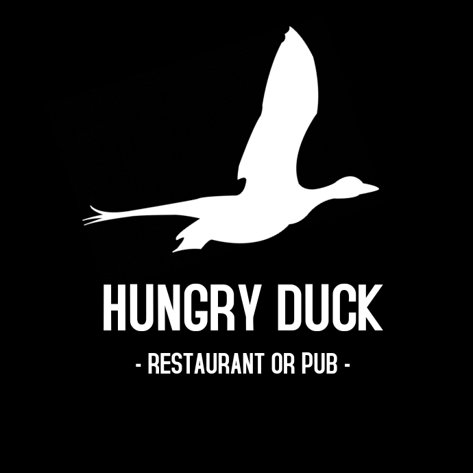 Hungry duck logo pub or restaurant Template | PosterMyWall