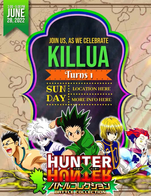 Copy of Hunter X Hunter | PosterMyWall