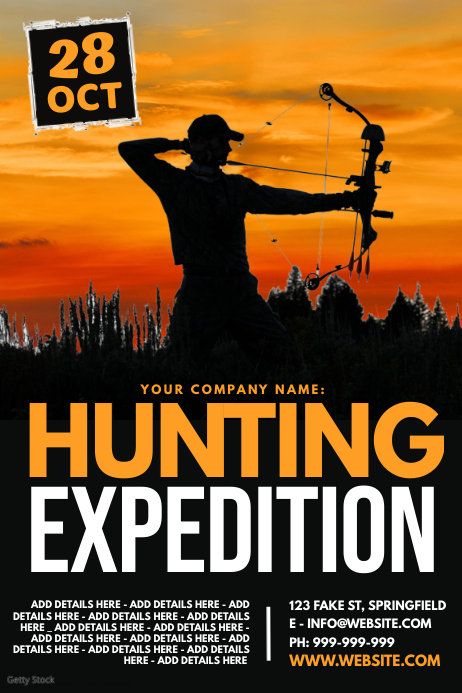 Copy of Hunting Expedition Poster | PosterMyWall
