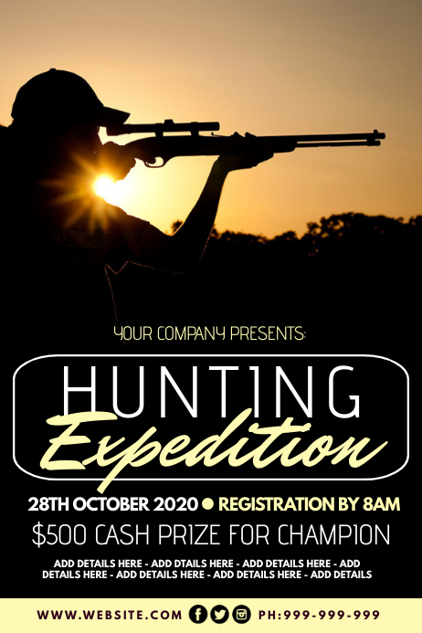 Copy of Hunting Expedition Poster | PosterMyWall