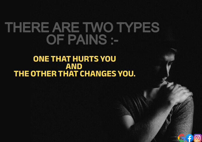 HURT AND CHANGES QUOTE TEMPLATE | PosterMyWall