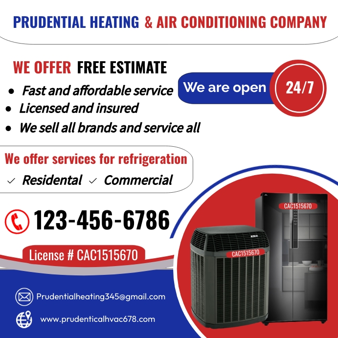 Copy of Hvac flyer , heating & air services flyer | PosterMyWall