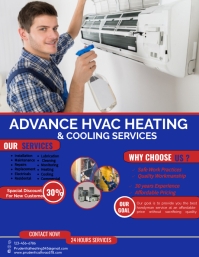 Heating and cooling expert flyer Template | PosterMyWall