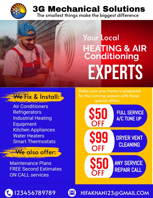 HVAC Flyer Template | PosterMyWall