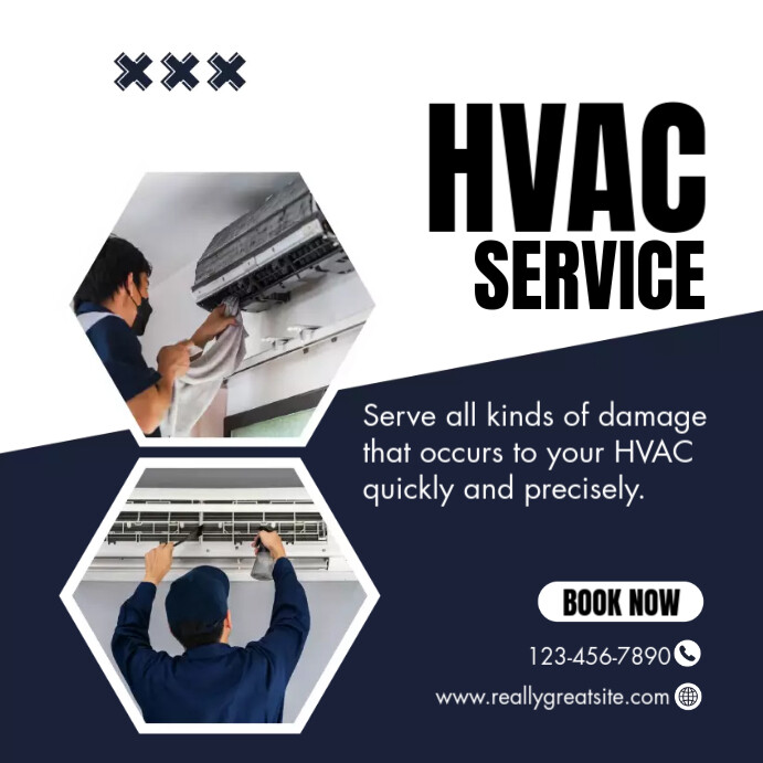 HVAC PROFESSIONAL SERVICES Template | PosterMyWall