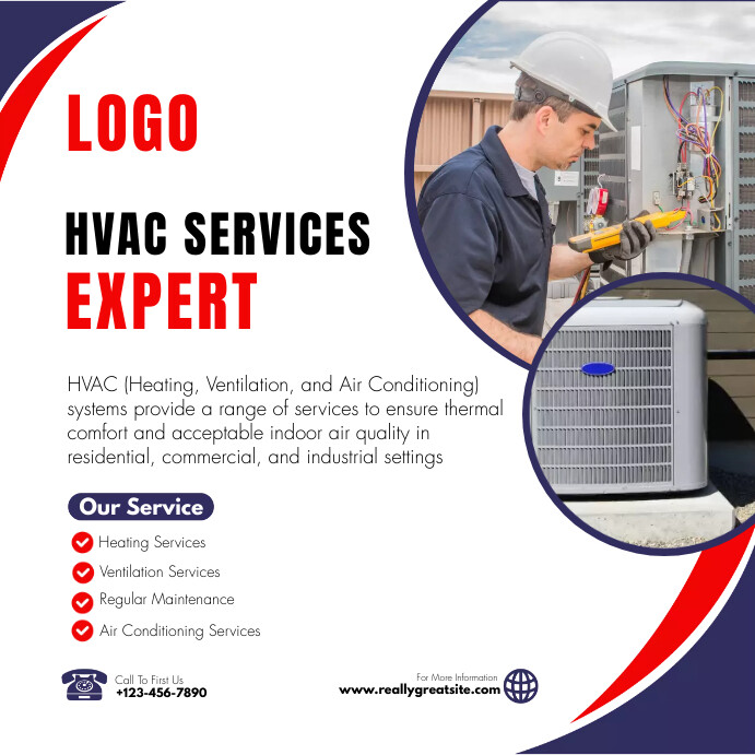 Copy of HVAC PROFESSIONAL SERVICES | PosterMyWall