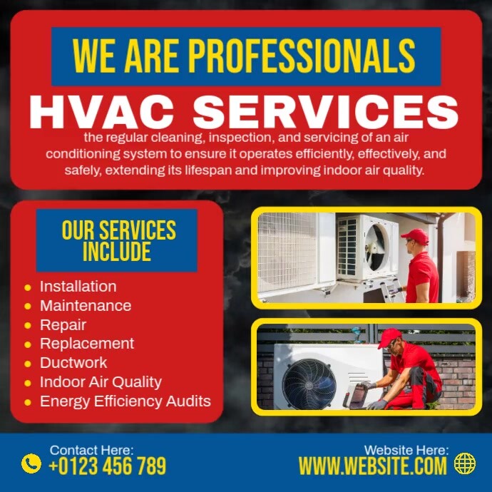 HVAC Services Template | PosterMyWall