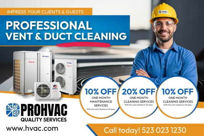HVAC Services Template | PosterMyWall